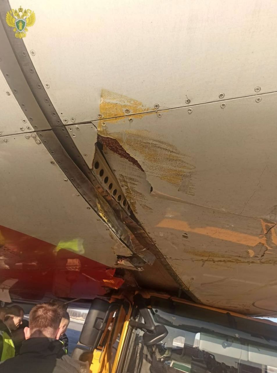 Emirates Airbus A380-861 aircraft (A6-EDM) has received major damage by ...