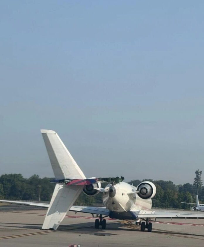 Two Delta Airlines aircraft were involved in a collision on the taxiway ...