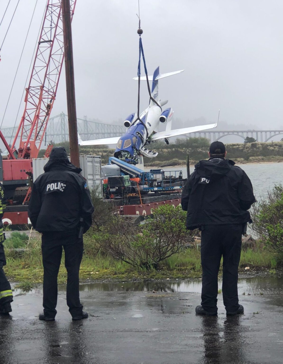 The HondaJet HA-420 corporate jet (N826E) that was involved in a Runway ...