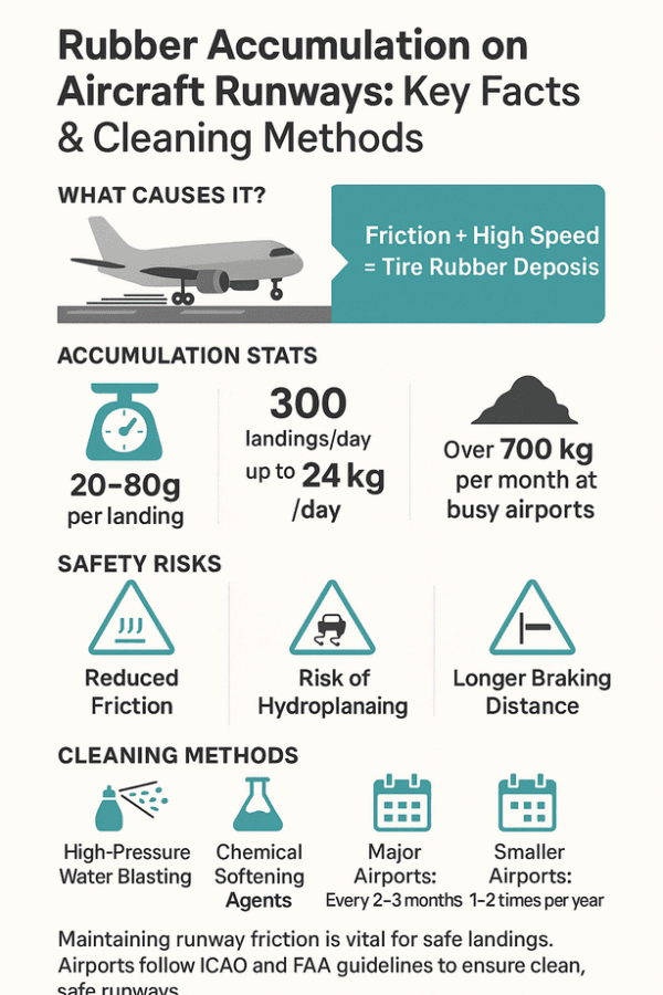 Understanding Rubber Accumulation on Aircraft Runways: Causes, Impacts ...