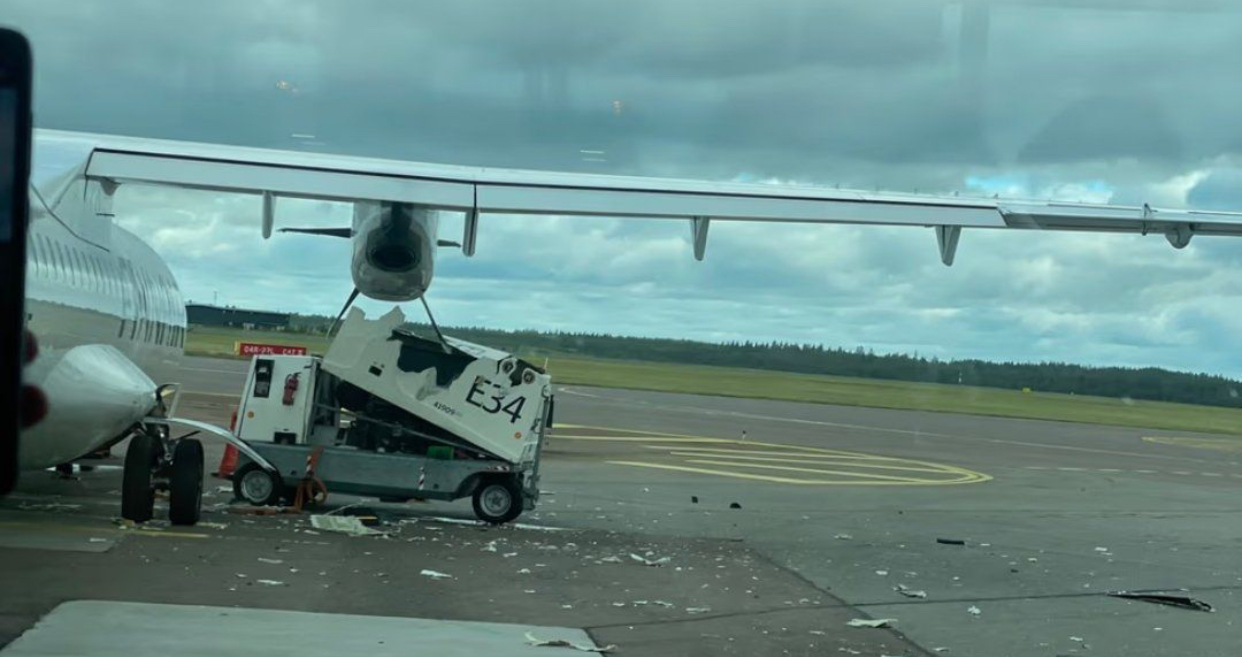 Finnair ATR72-212A (OH-ATE) Propeller Damaged in Ground Incident at ...